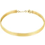 BRACELET Bangle SENZIO Collection K14 Yellow Gold 5LAV.SL39P